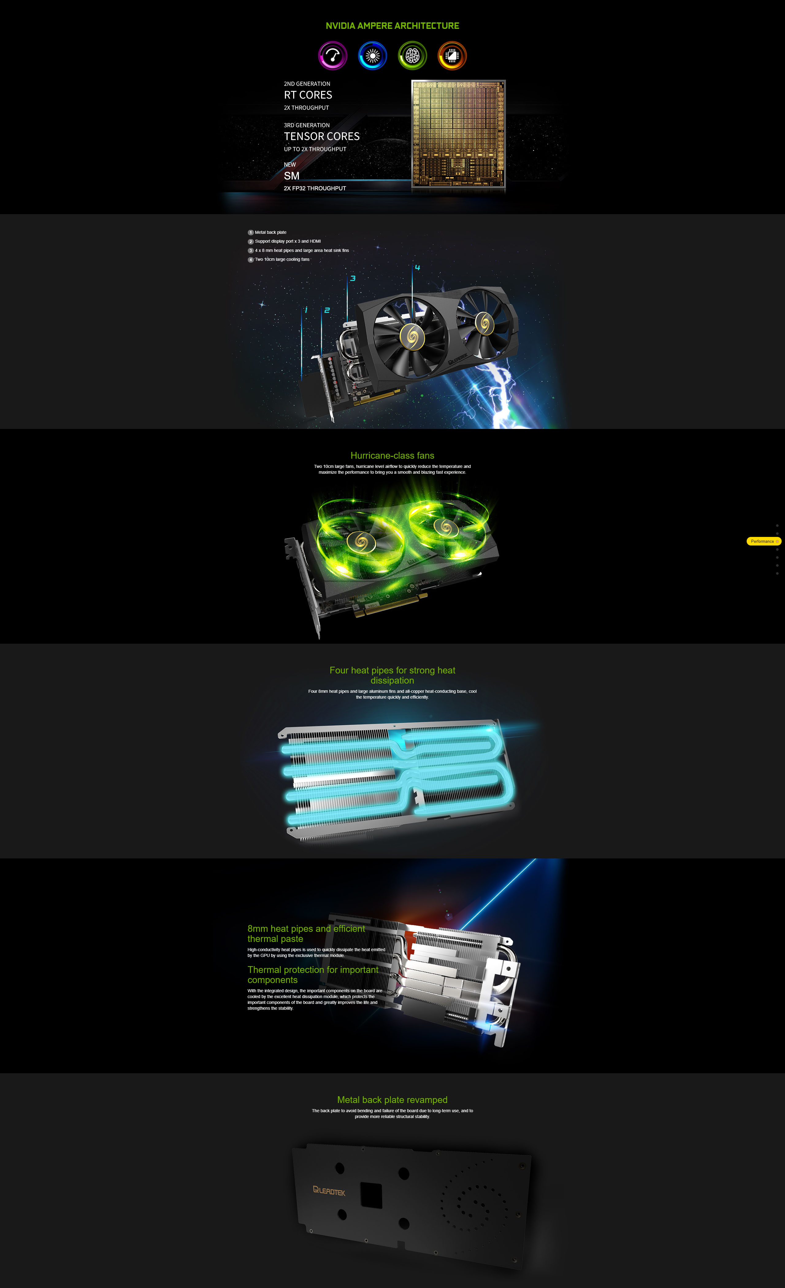 VGA Leadtek WinFast RTX 3070 HURRICANE