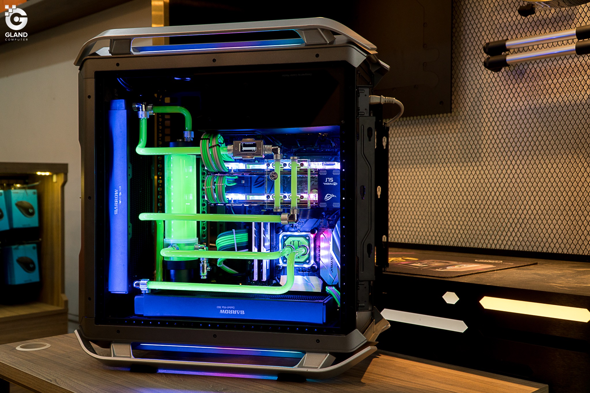 [Case modding] COSMOS C700P build - GREEN UV