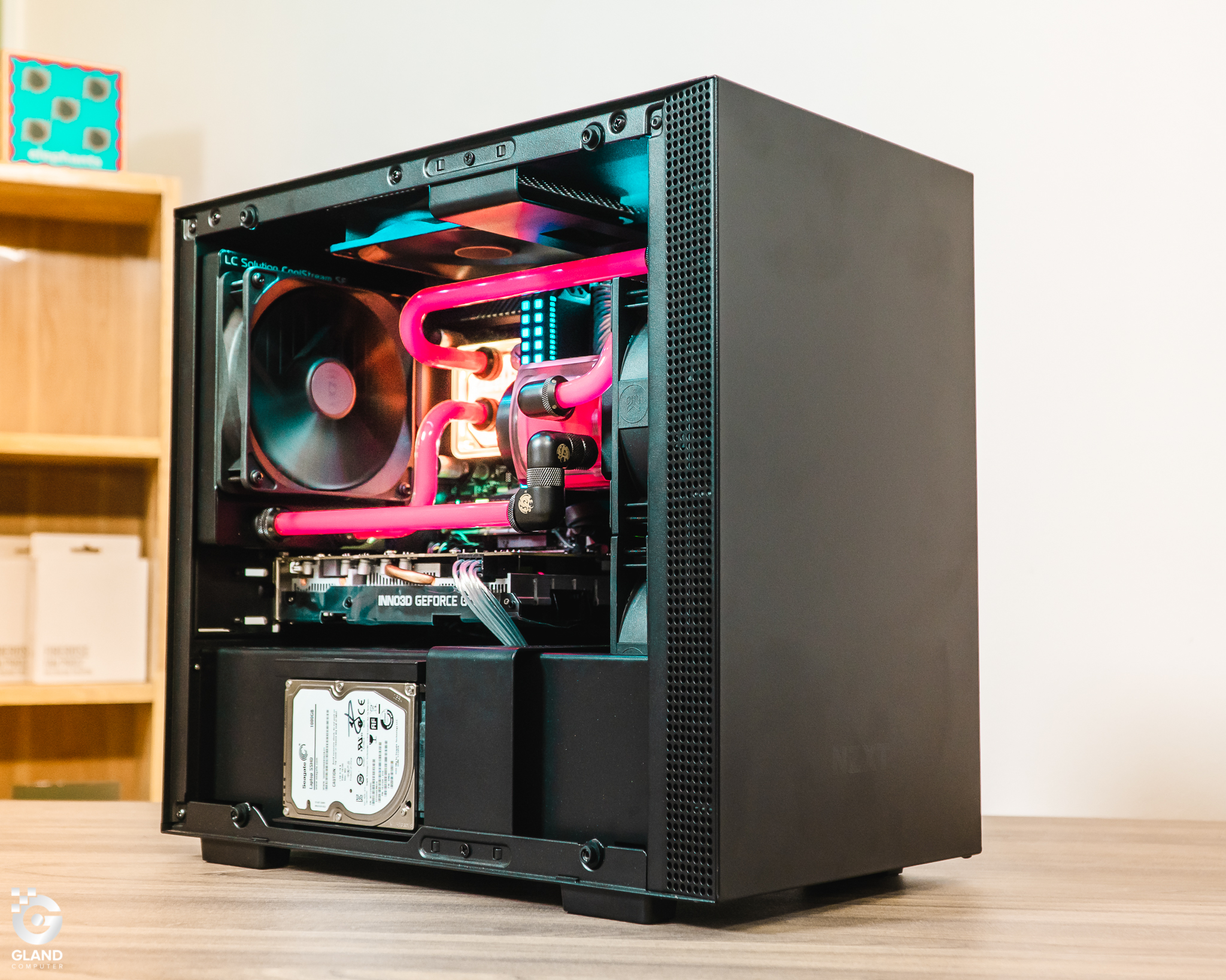 [Case modding] NZXT H200i Black - Dark Pink