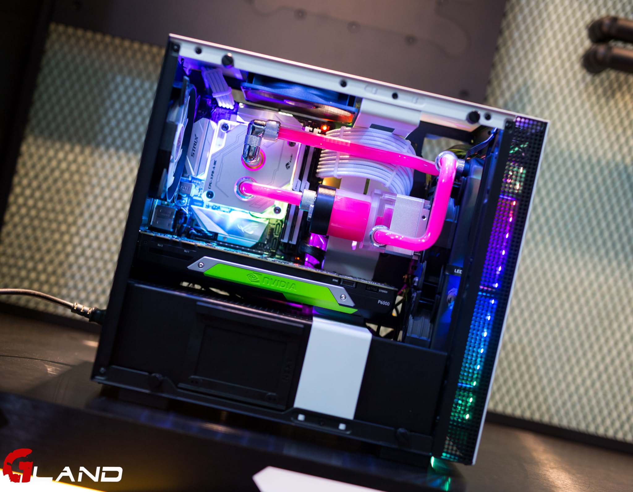 [Case modding] NZXT H200i Black build - Dark Pink V2