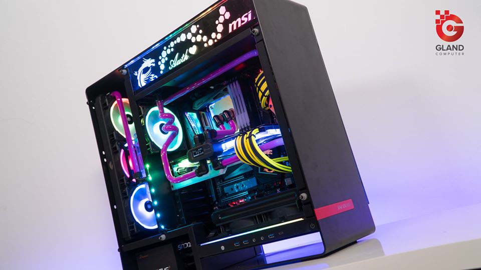 [Case modding] Inwin 909 Black build - Purple Dragon