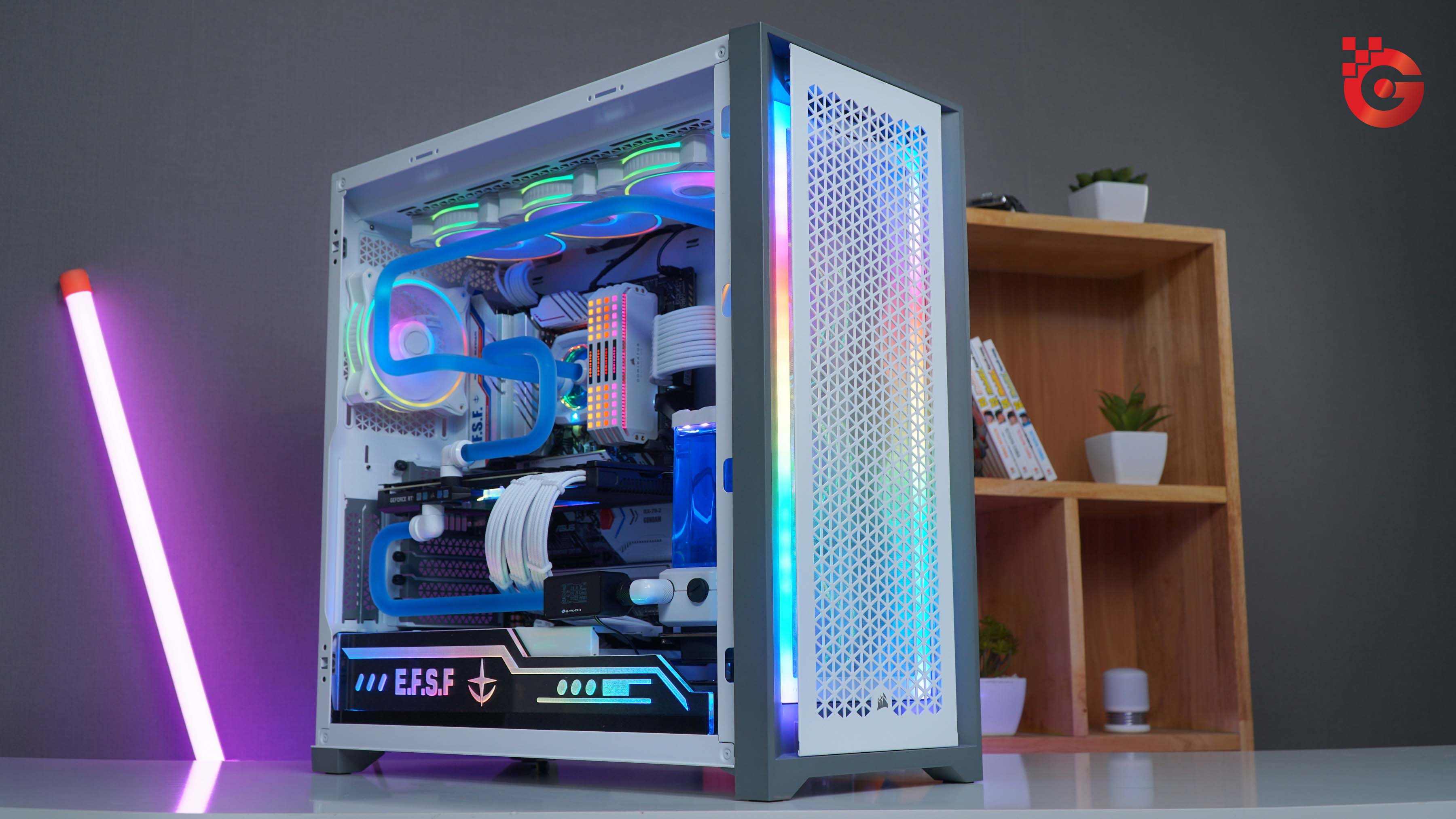 [Case modding] Corsair 5000D Airflow White build - GUNDAM