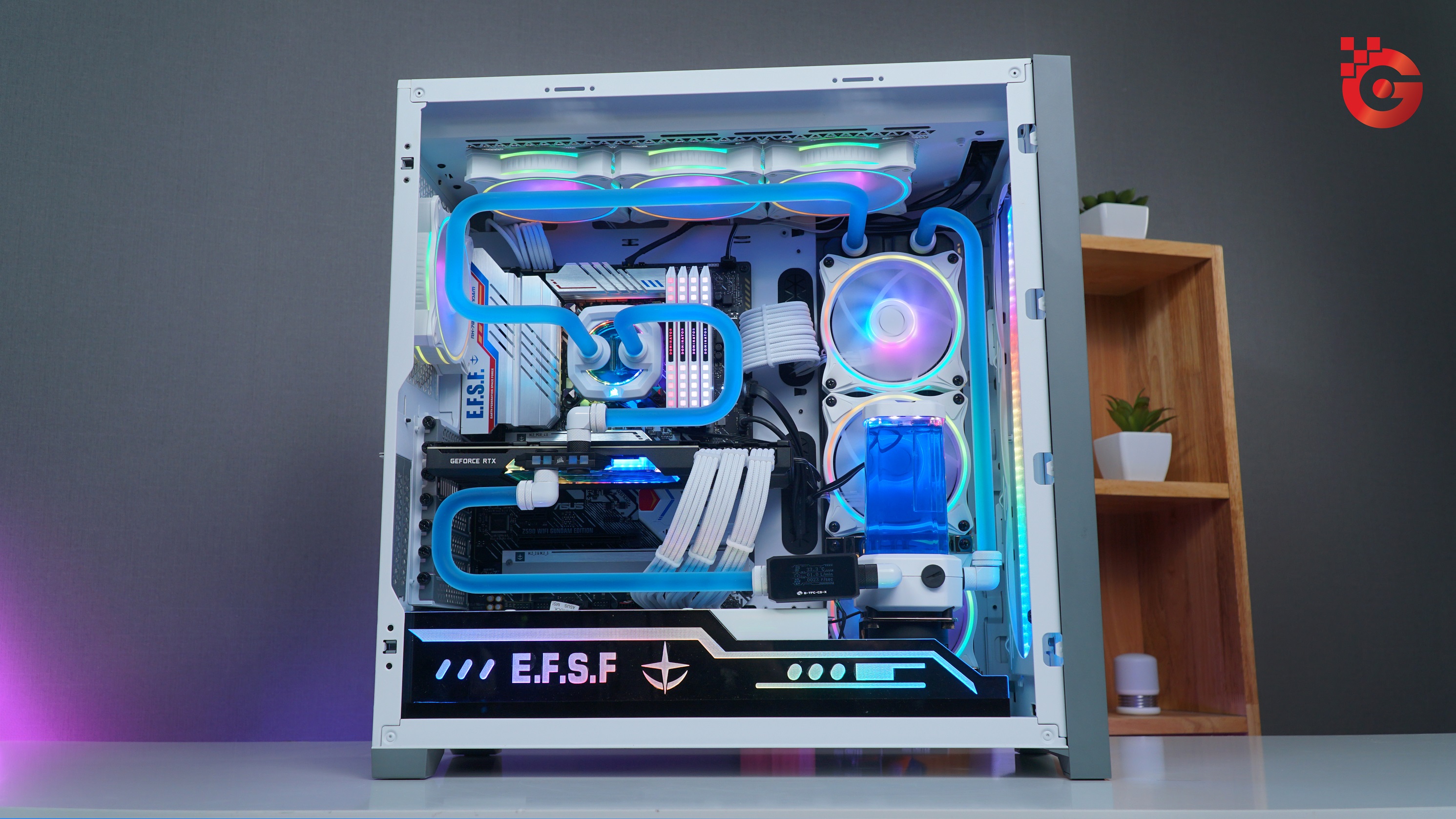 [Case modding] Corsair 5000D Airflow White build - GUNDAM