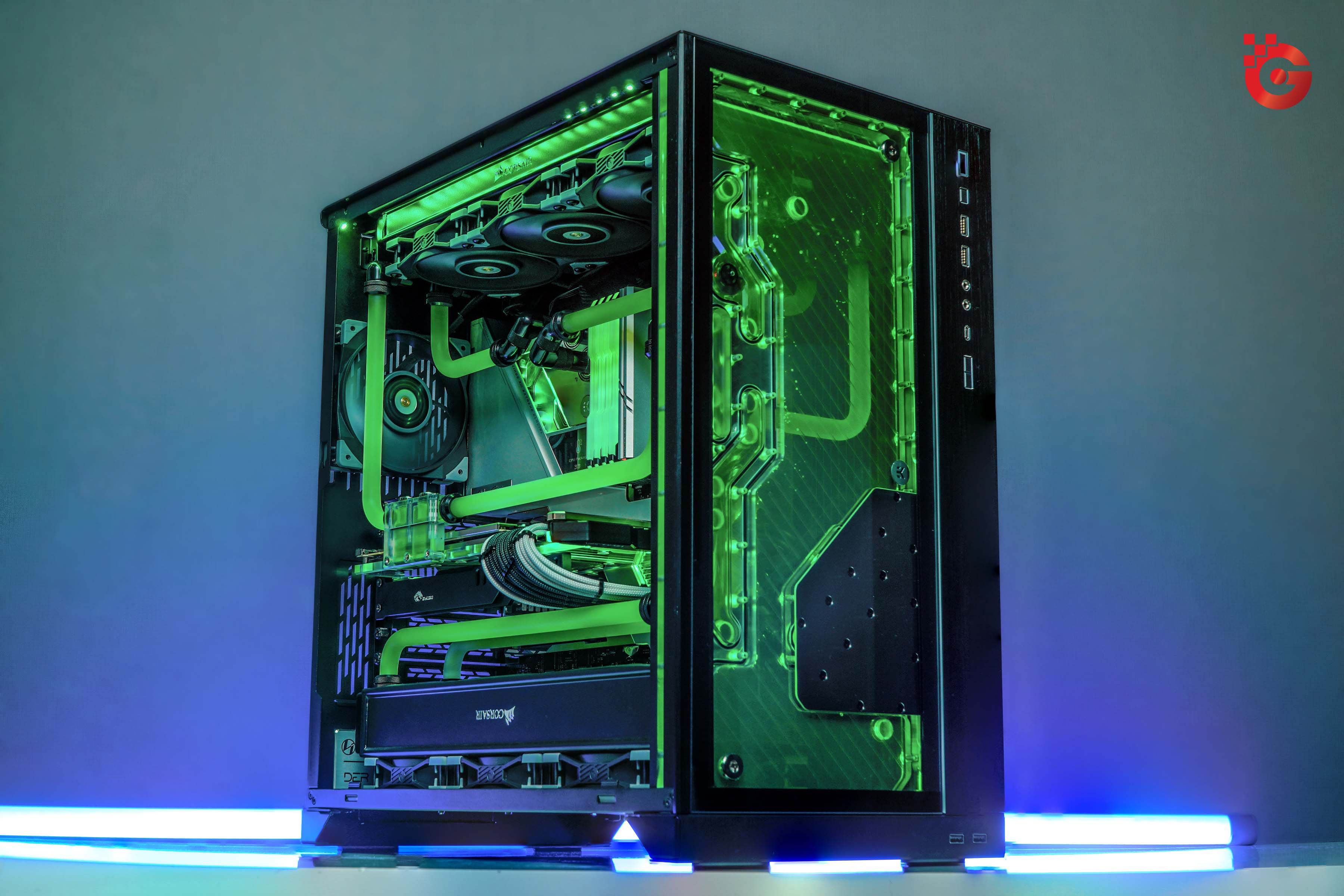 [Case modding] Lianli Dynamic PC-O11 XL Black build - MAGIC GREEN