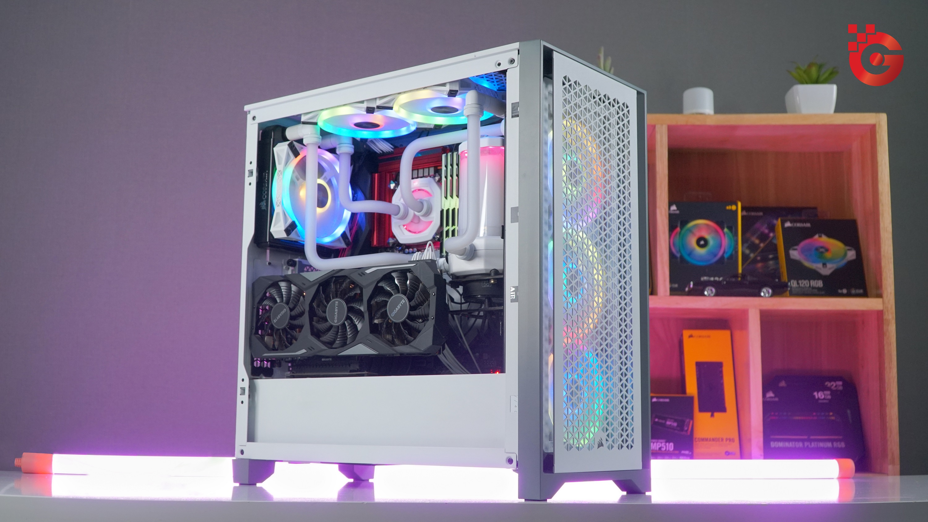 [Case modding] Corsair 4000D Airflow White build - ASUS Rainbow