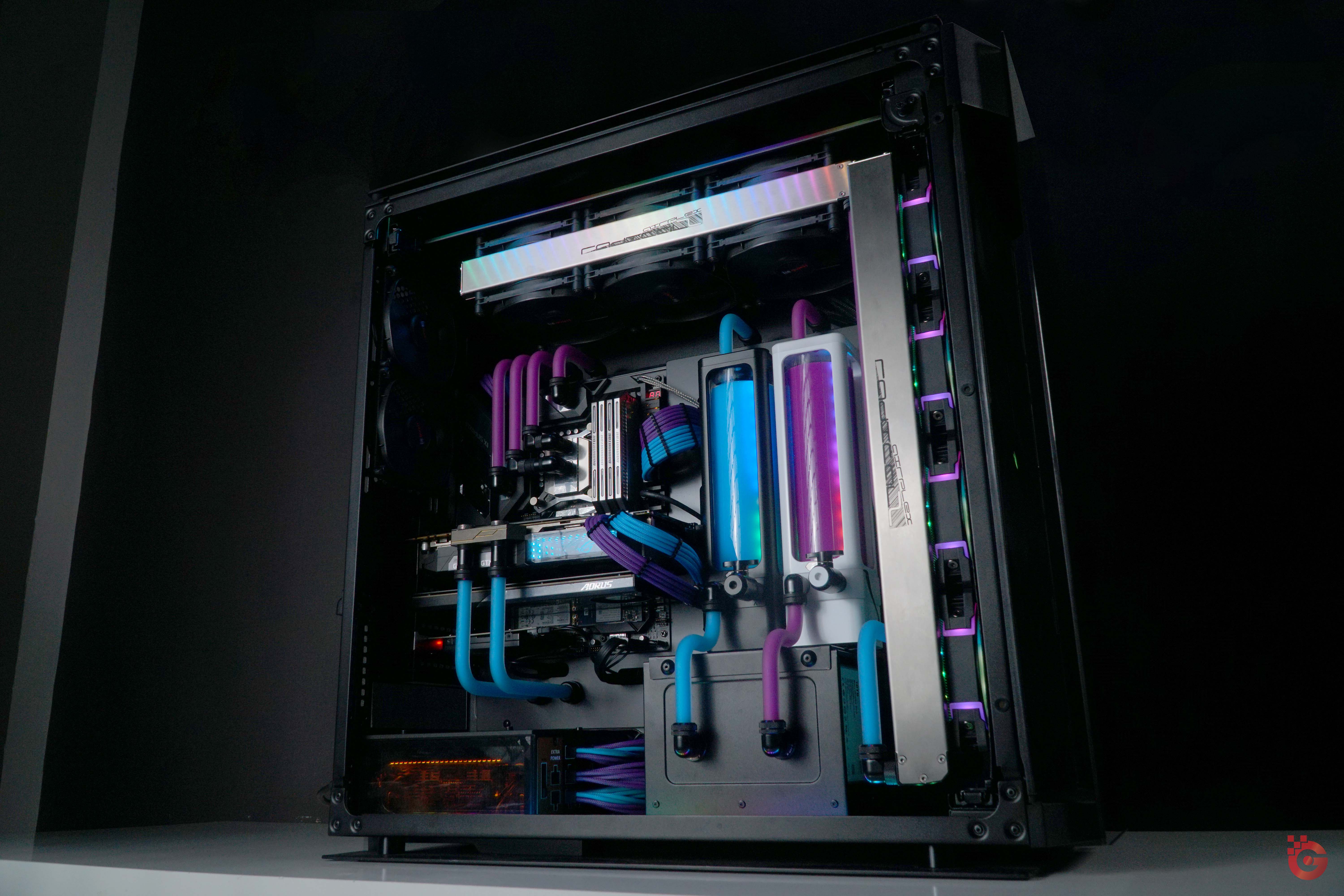 [Case modding] Corsair 1000D Build - Cyan & Pink