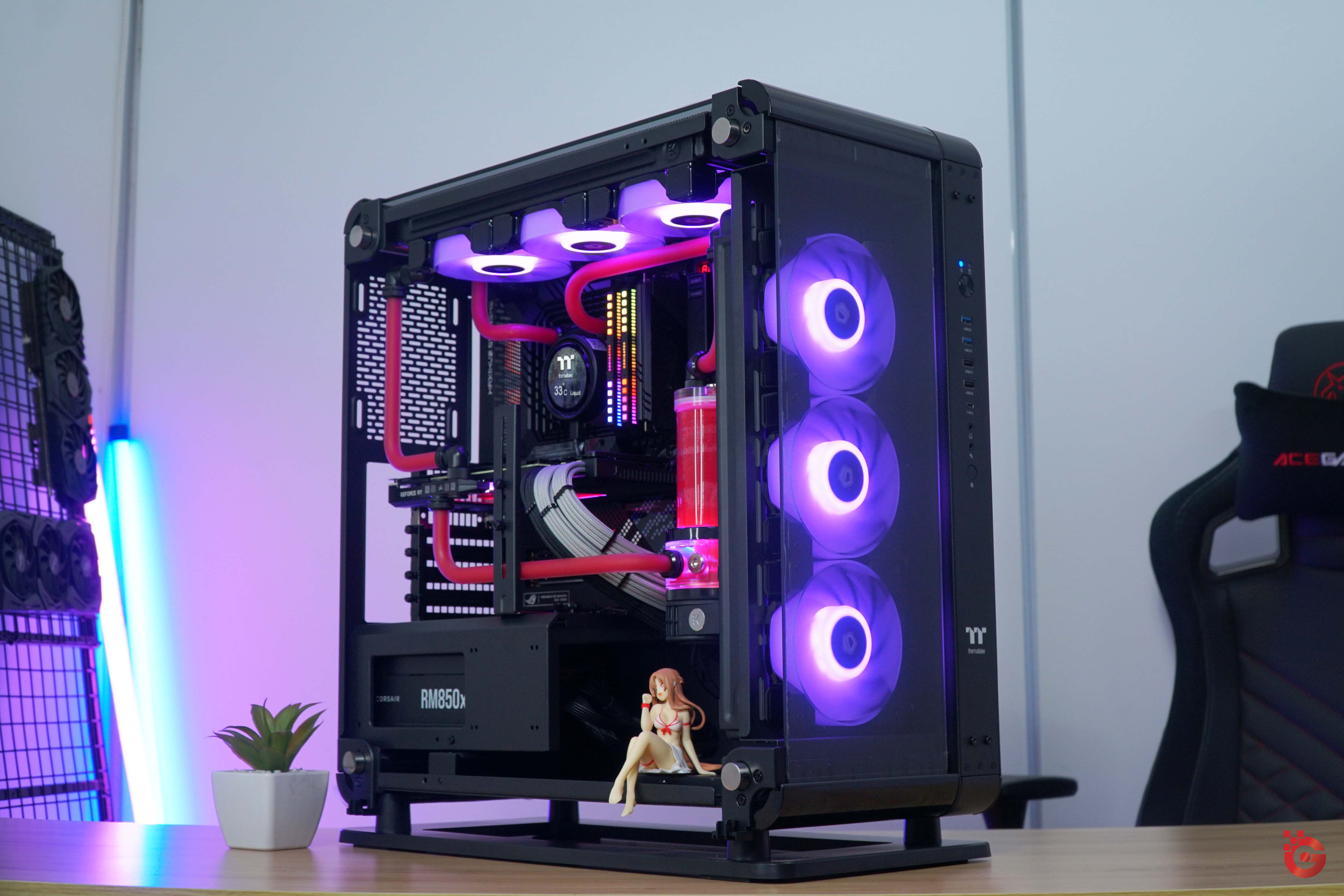 [Case modding] Thermaltake Core P6 TG Black Build - Renata Glasc