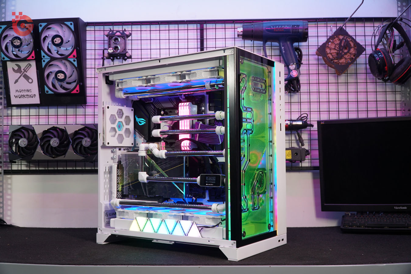 [Case modding] Lianli Dynamic PC-O11 XL White build - Buzz Light Year