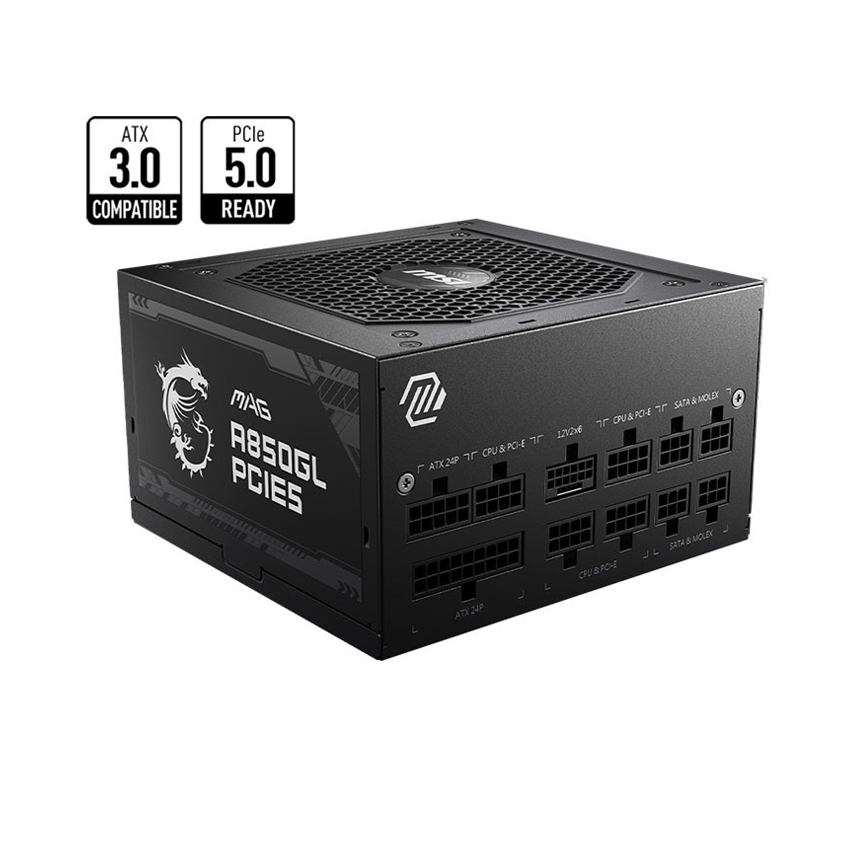 PSU MSI MAG A850GL PCIE 5.0 (850W, 80 Plus Gold, ATX 3.0)