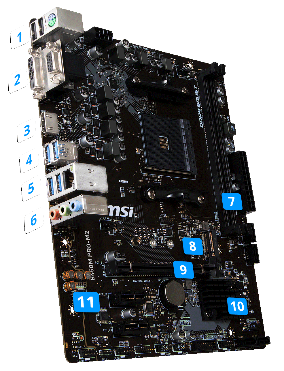 Mainboard MSI B450M PRO-M2