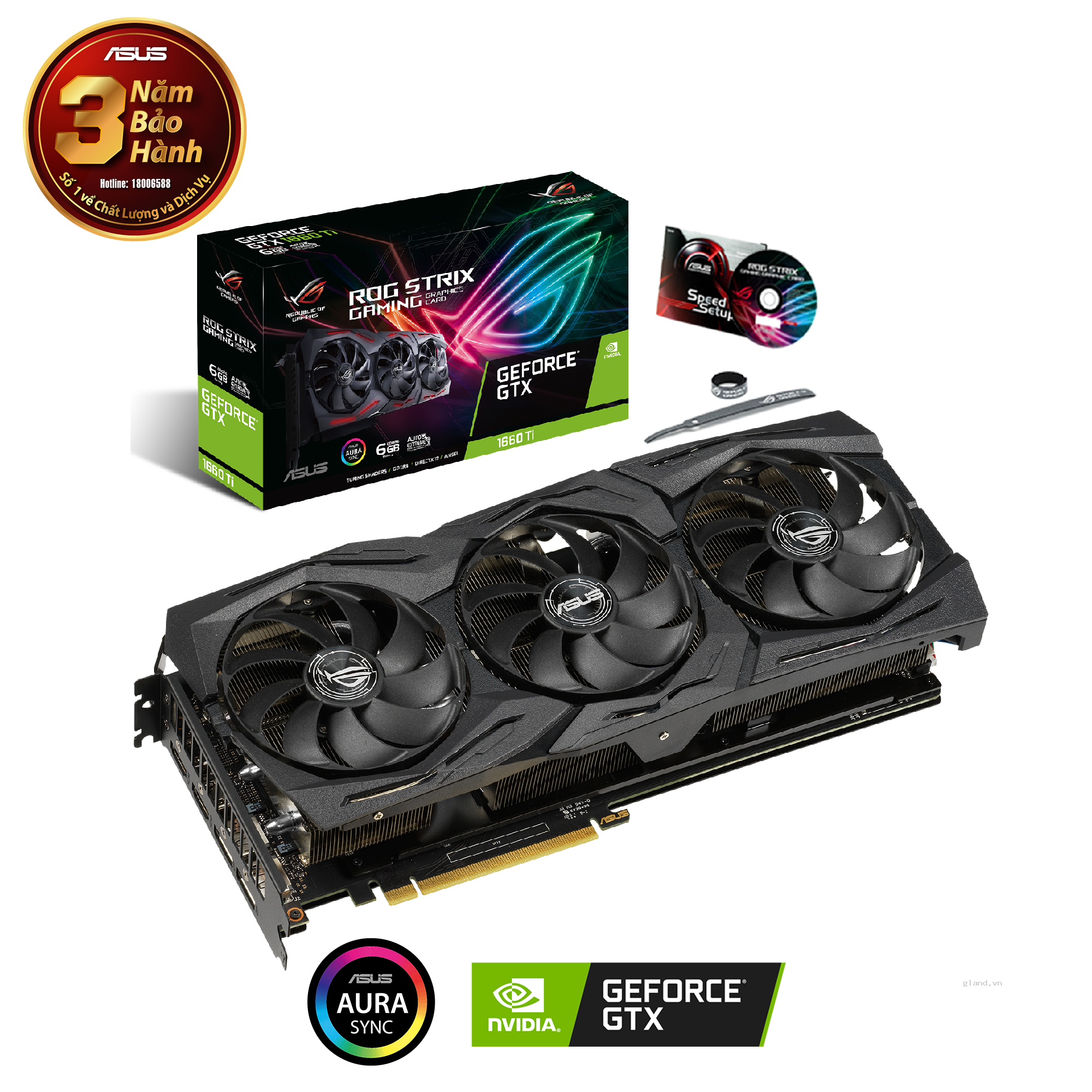 VGA ASUS ROG STRIX GTX 1660 Ti - 6G GAMING