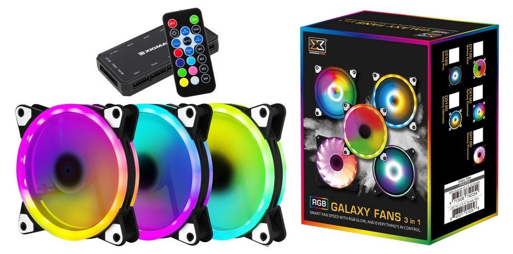 Fan case XIGMATEK GALAXY II ELITE - AY120 ARGB (EN40298)